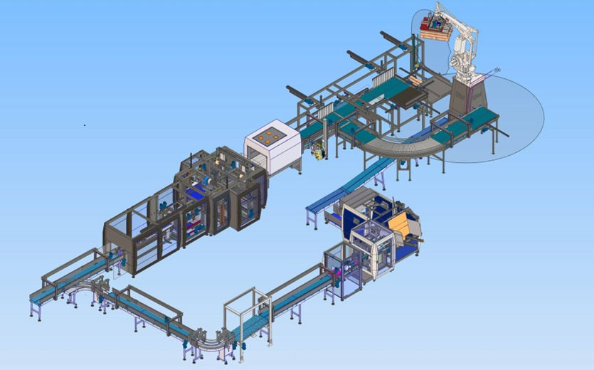 Paper roll packaging line - DM PACK - for rolls / automatic