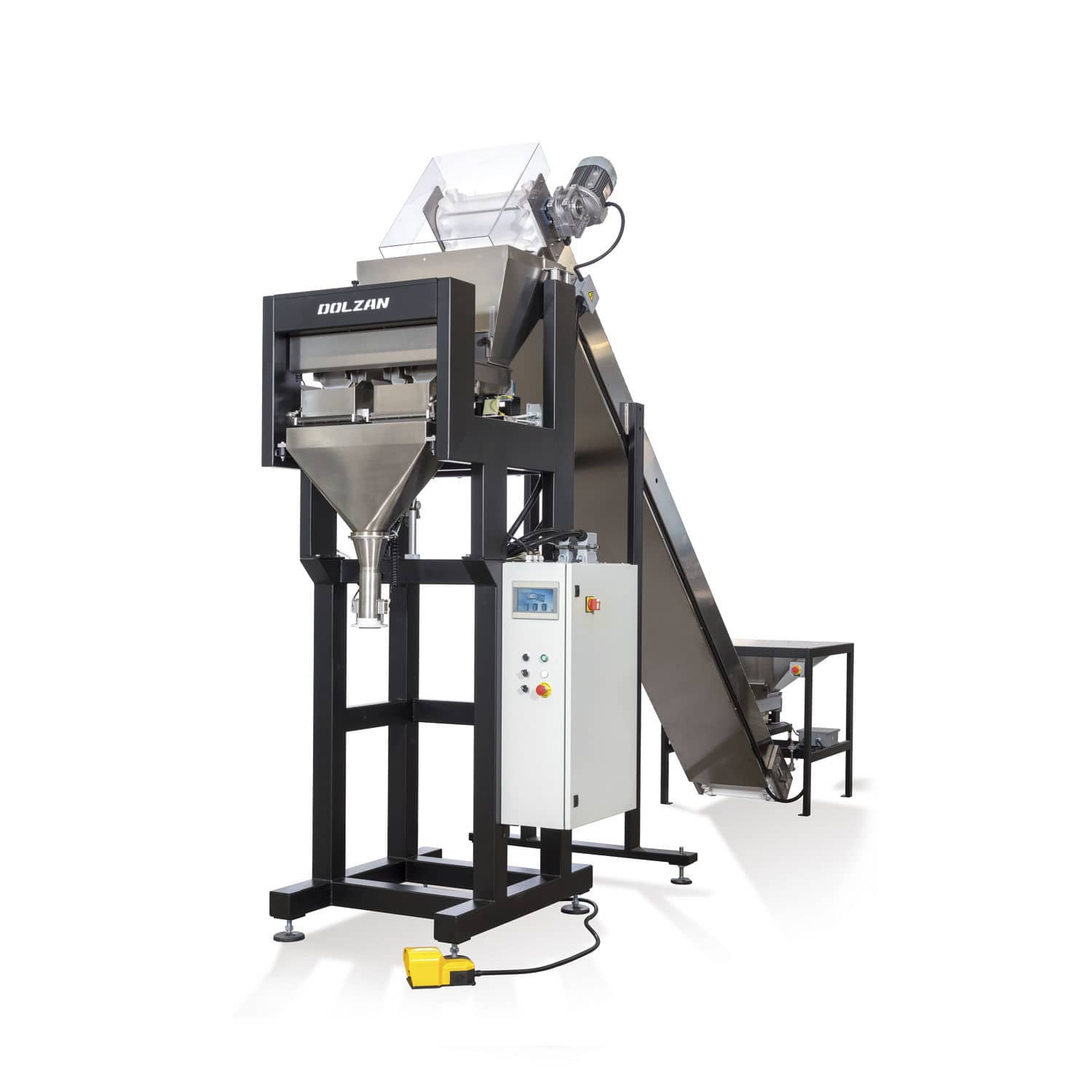 Linear filler - DOLZAN IMPIANTI - semi-automatic / container / bag