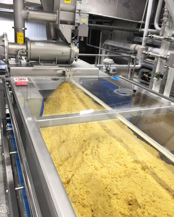 Continuous pasta dough mixer - FAVA - belt