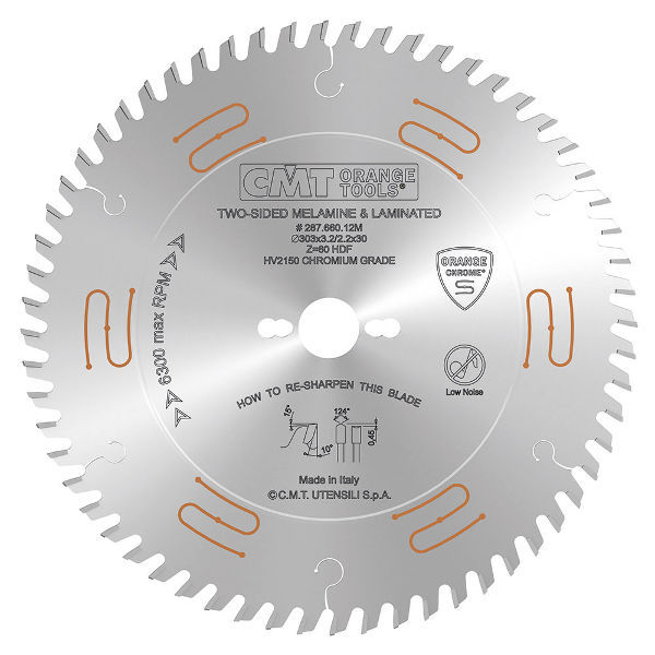 Circular saw blade - 285.chromefinish series - CMT Orange Tool - steel ...