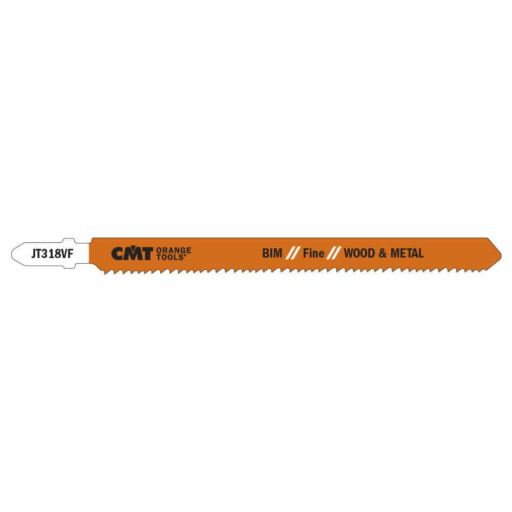 Jig saw blade - JT318VF-5 - CMT Orange Tool - steel / for wood / for metal