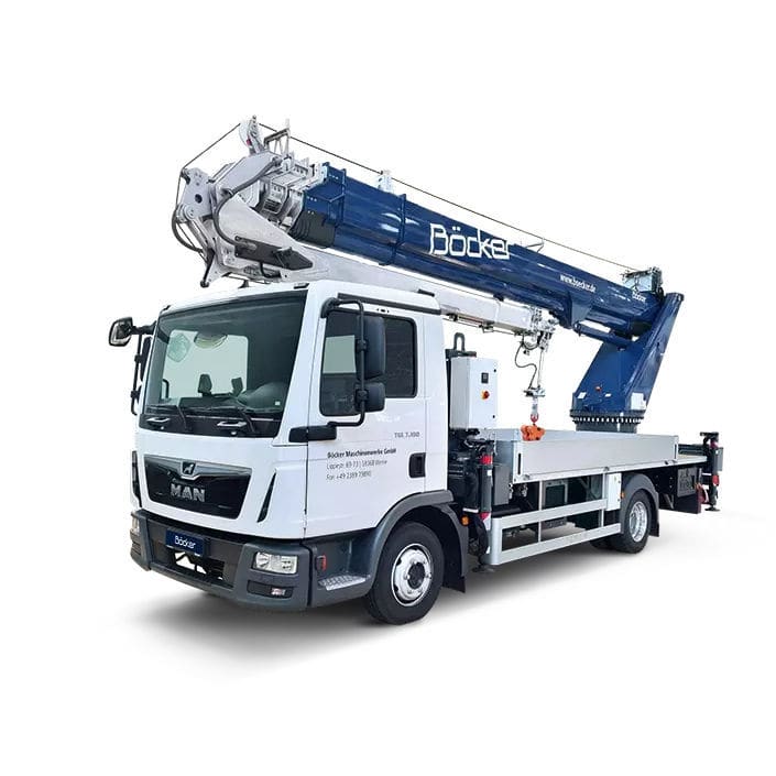 Truck-mounted crane - AK 37 - Böcker Maschinenwerke GmbH - telescopic / for construction / lifting