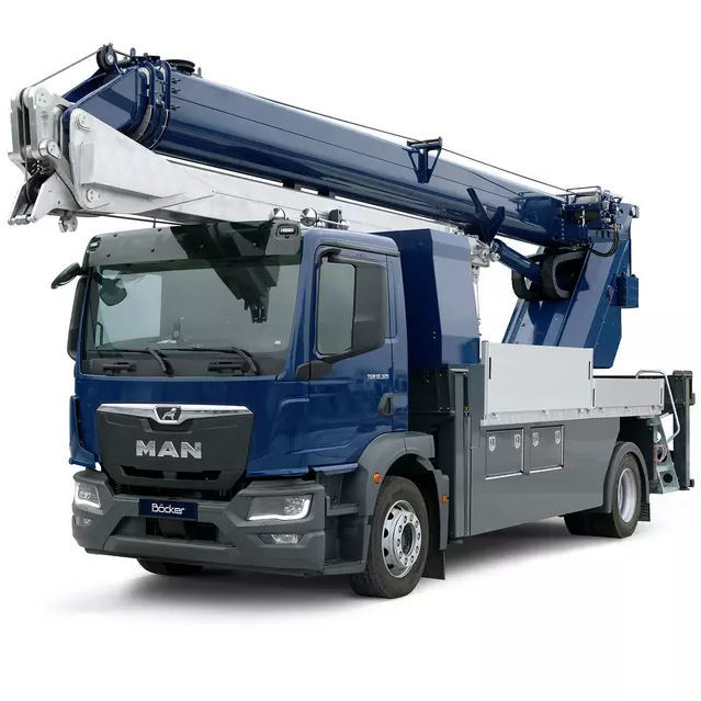 Truck-mounted crane - AK 42 - Böcker Maschinenwerke GmbH - boom / telescopic / tower
