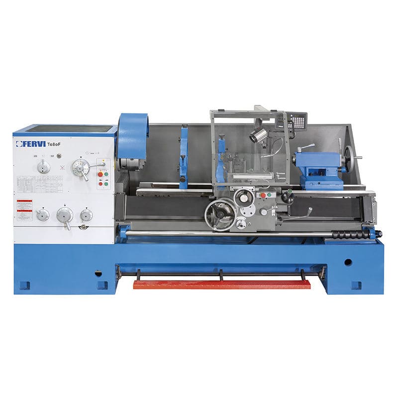 Manually-controlled lathe - T080F - FERVI - horizontal / 3-axis / for metal