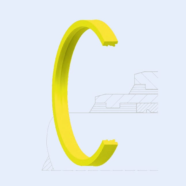 Lip seal - NDT series - Hunger - for telescopic cylinders