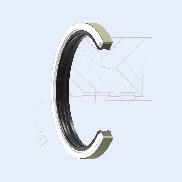 O-ring seal - GD2000P series - Hunger - bronze / NBR / PTFE