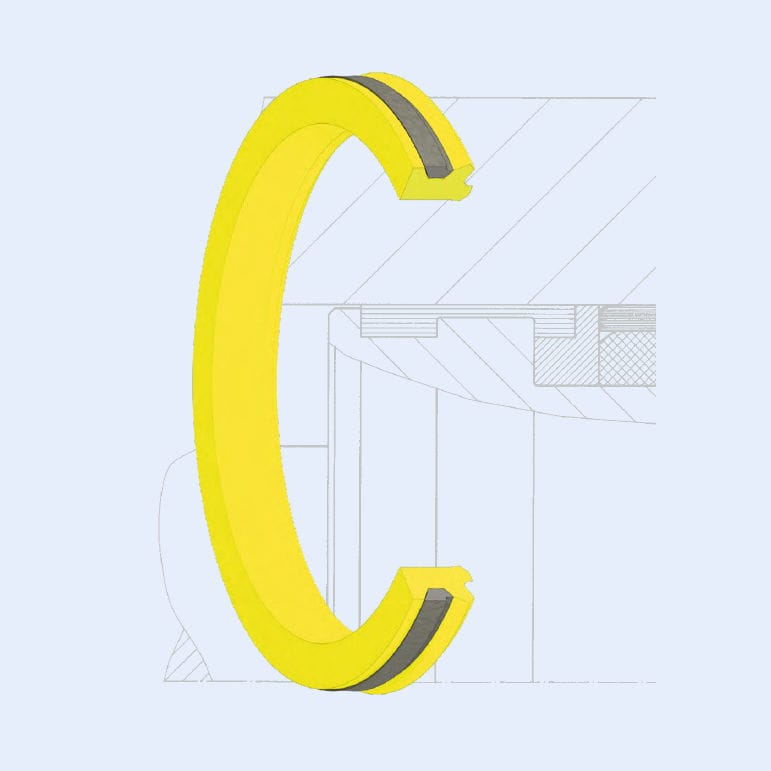 Lip seal - TDA series - Hunger - polyurethane / elastomer / NBR