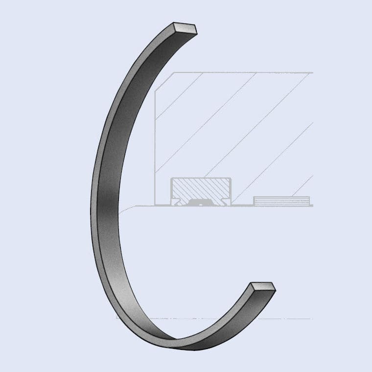 O-ring seal - RFI series - Hunger - C-ring / rubber / PTFE