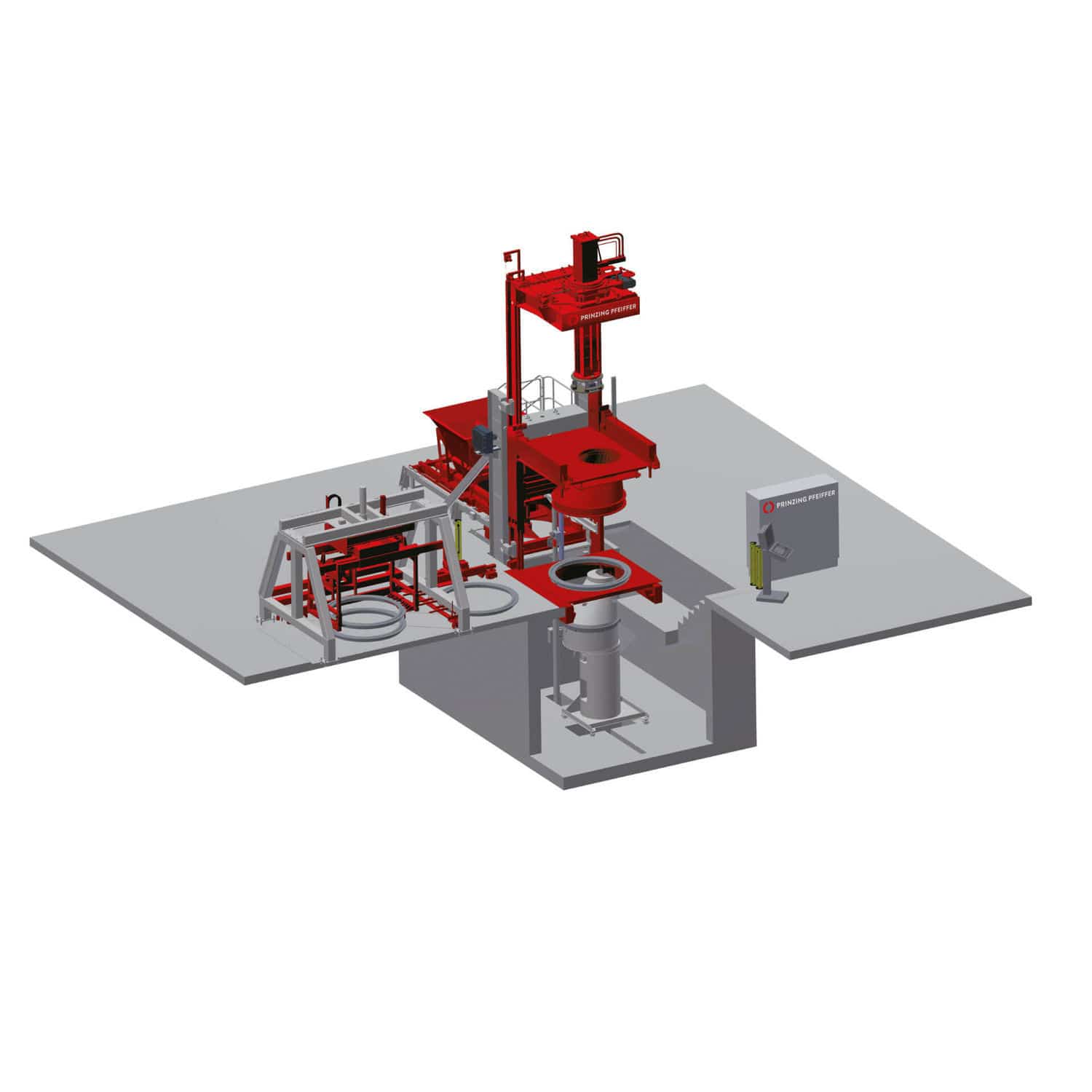 Concrete product production line - MISTRAL - TOPWERK - for boxes / for ...