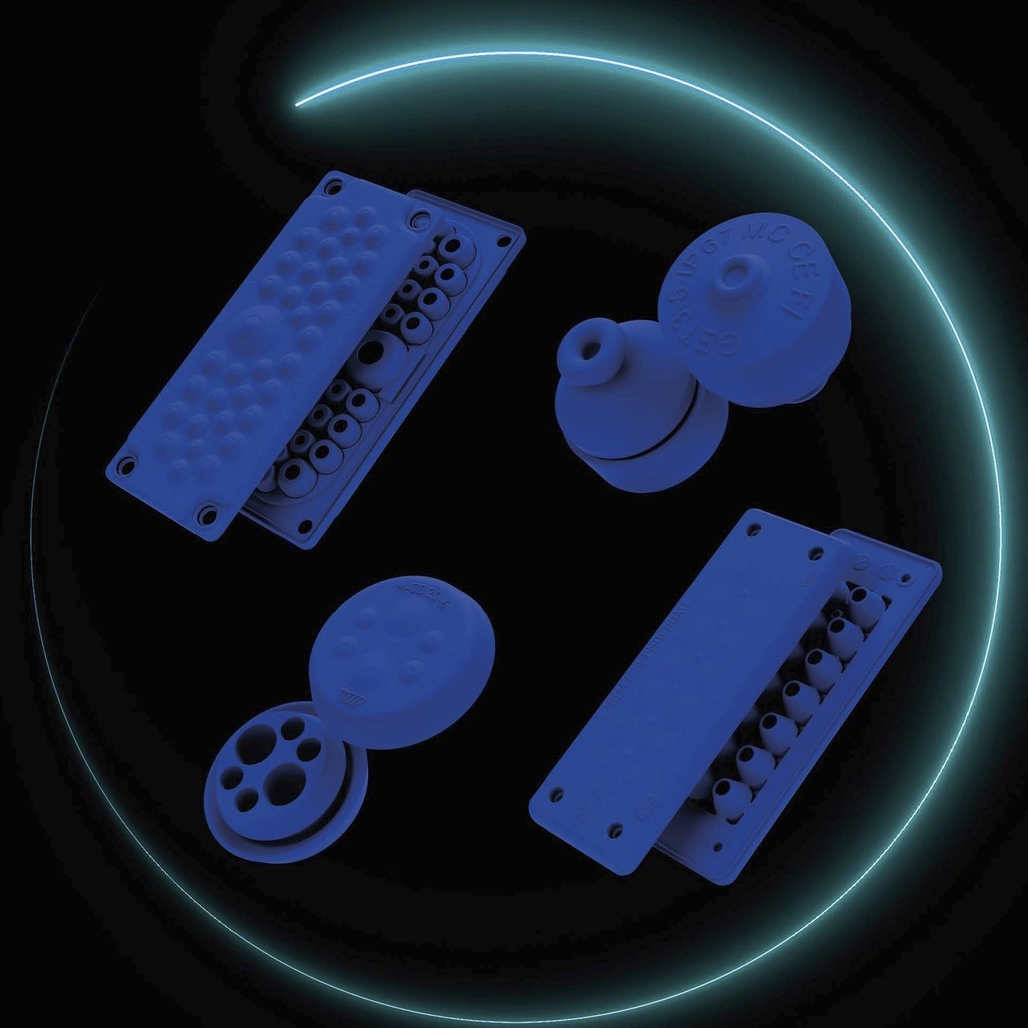 Cable entry plate for the food industry - FDA - Trelleborg Cable Entry ...