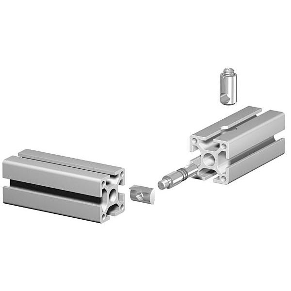 Aluminium profile connector - screw-type - MayTec