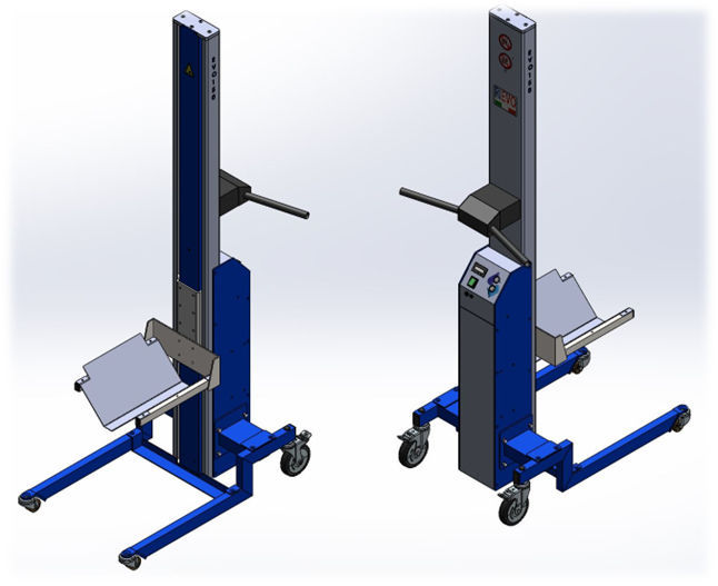 Manual lifter - EVO150 - RIEVO - column type / V-shaped / mobile