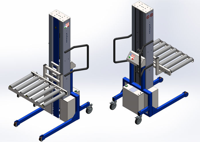 Manual lifter - EVO200 - RIEVO - column type / mobile / longitudinal