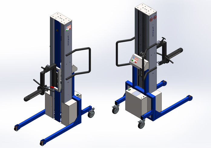 Manual lifter - EVO250 - RIEVO - column type / mobile / for metal