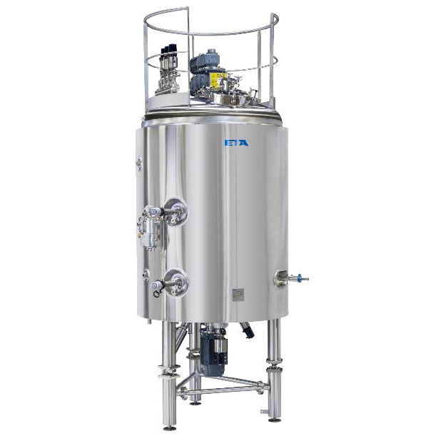 Process tank - ETA - for cosmetic products / cylindrical / for the ...