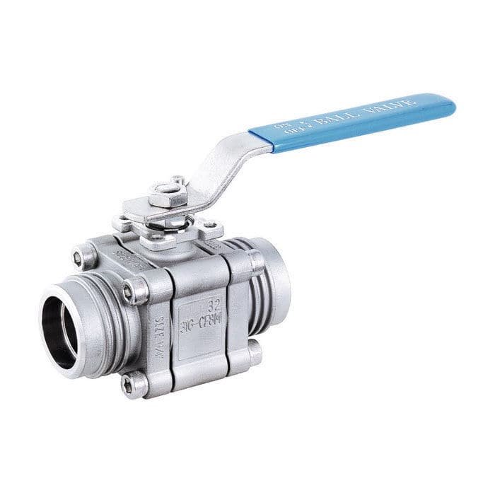 Ball valve - BT-V3WM - BOLA-TEK Mfg.Co - lever / threaded / 3-piece