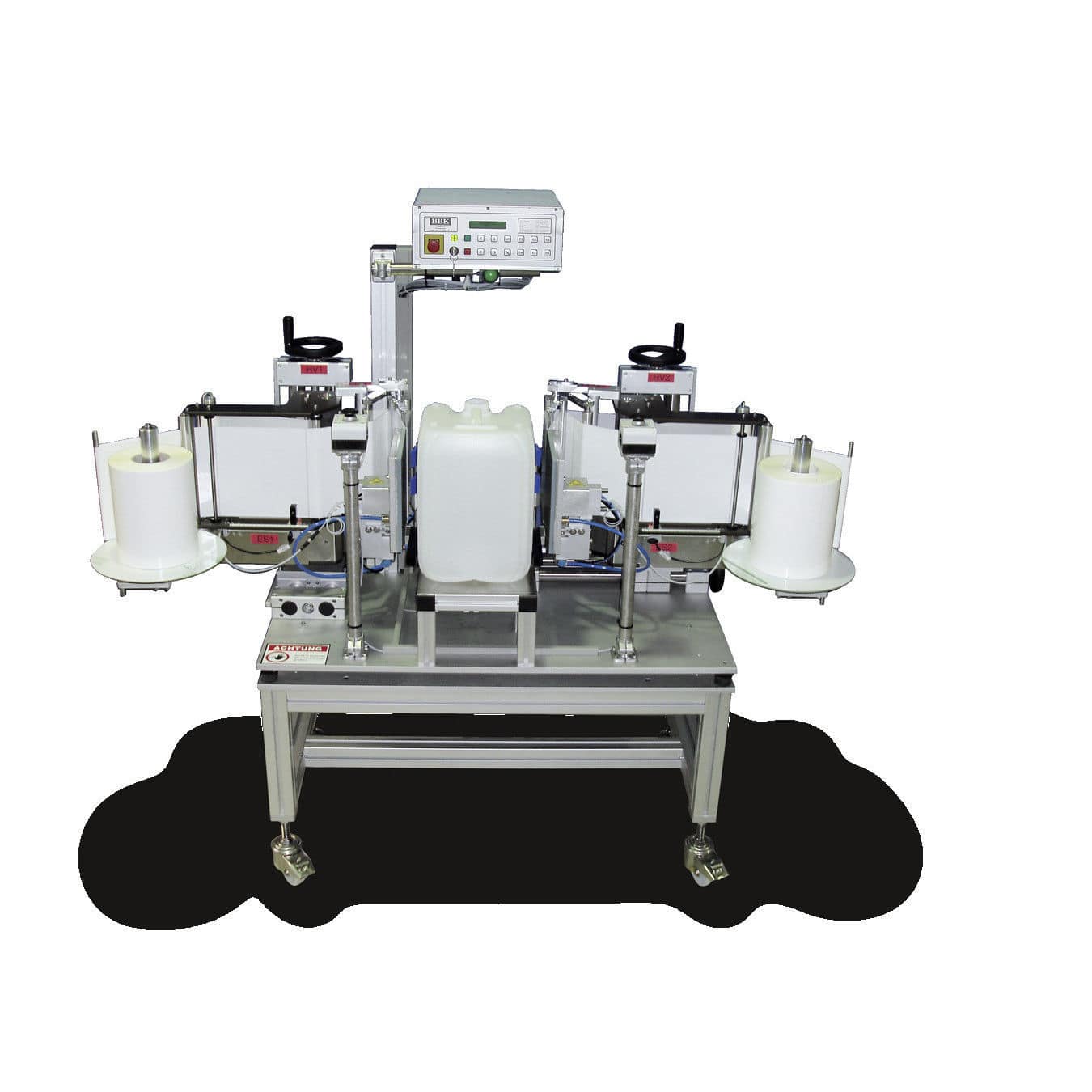 Semi-automatic labeling machine - TNC-2f - b+b Automations- und ...