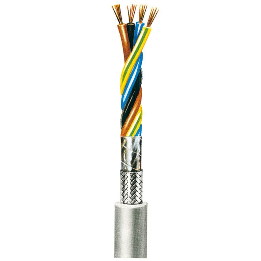 Power cable - (N)YMHCY-J 1,5 - Metrofunk Kabel-Union - shielded / multi ...