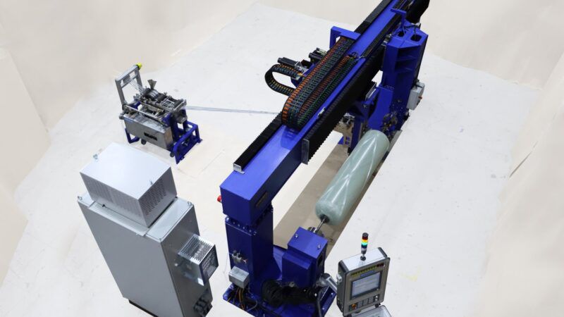 Computer-controlled filament winding machine - Mikrosam - multi-axis