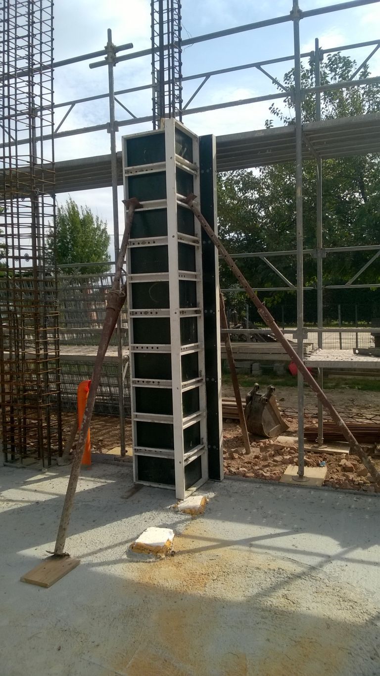 Climbing formwork - ALU - CSC SRL - column