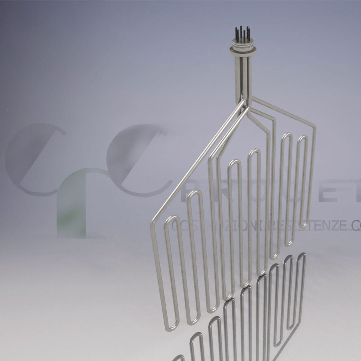 Tubular heating element - CRC PROGETTI SRL - triple-element / inox ...