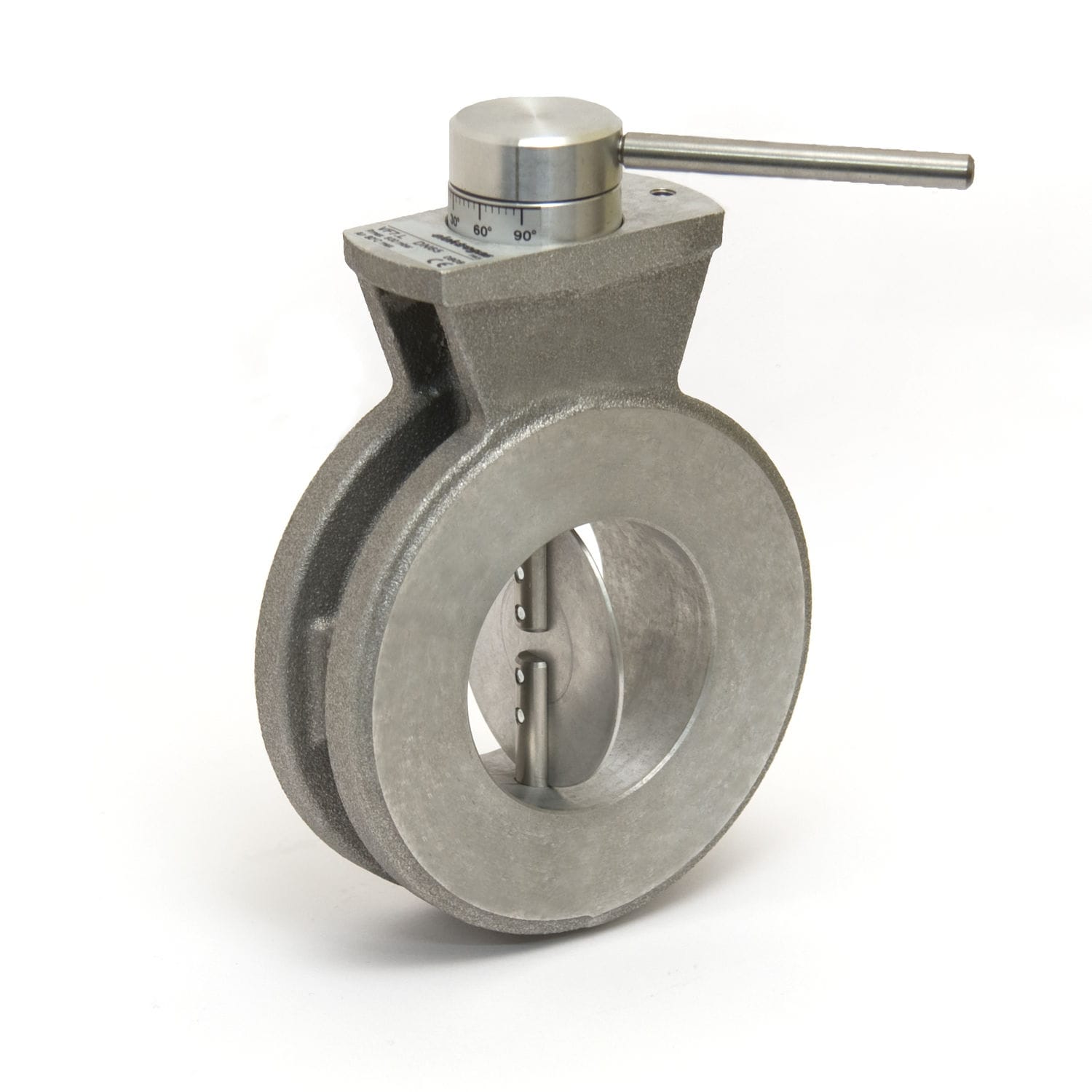 Butterfly valve - VF VFT VFH - Elettromeccanica Delta S.p.A. - lever ...