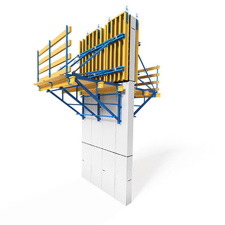Climbing formwork system - Woodset - URTIM - column / wall