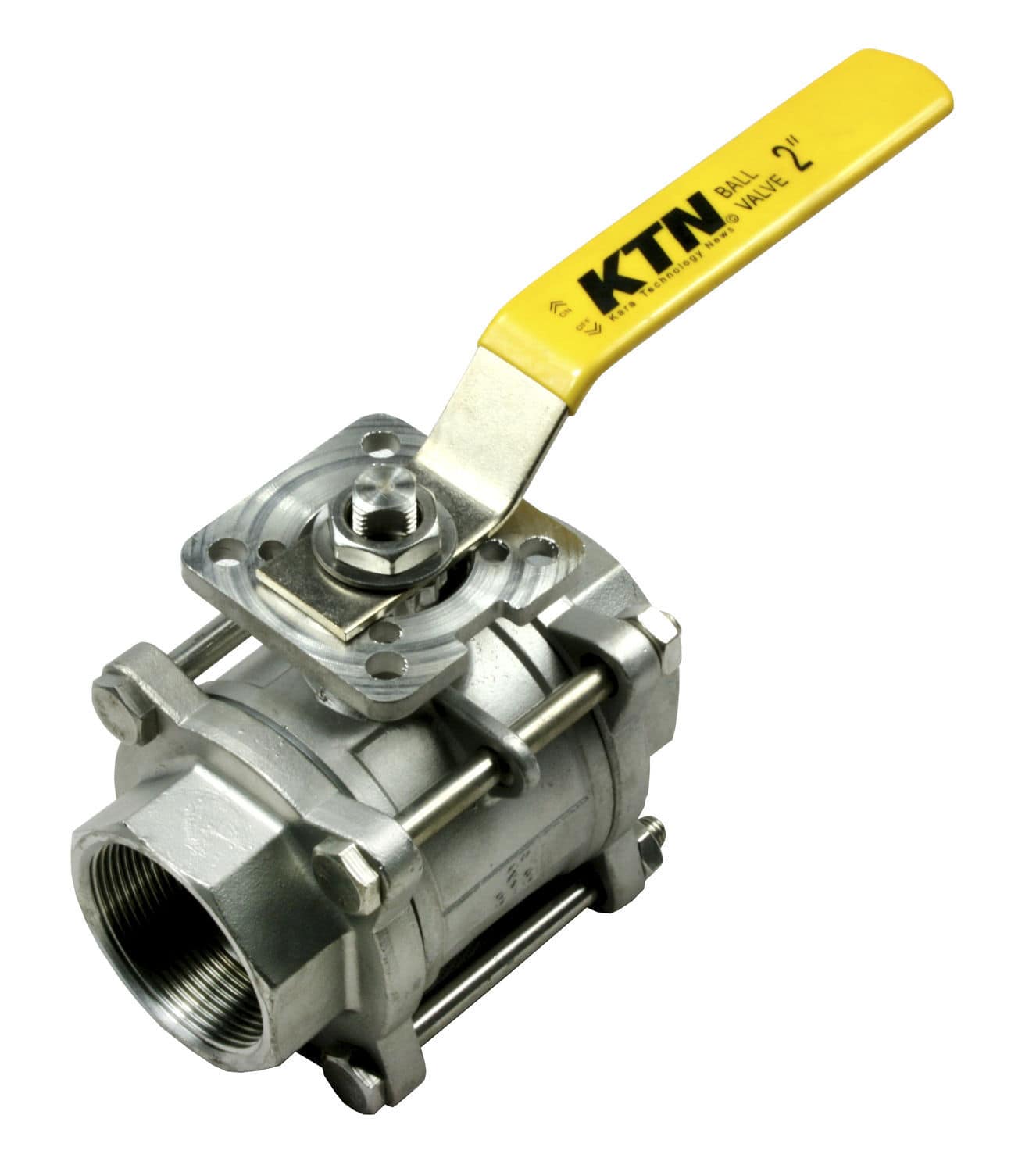 3-piece valve - 1113M - KTN - ball / lever / threaded