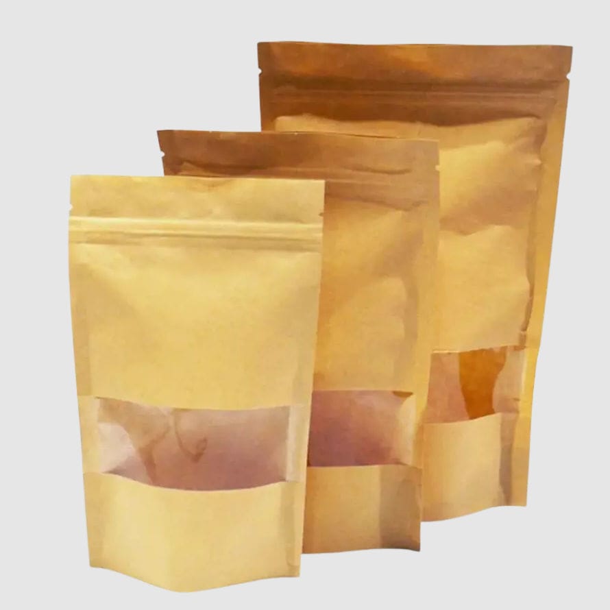 PE sachet - Doypack - Bulteau Systems - paper / ZIP closure / for bulk ...