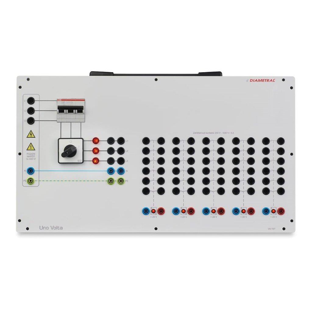 Electrical installation demonstration board - UV-107 - Diametral a.s.