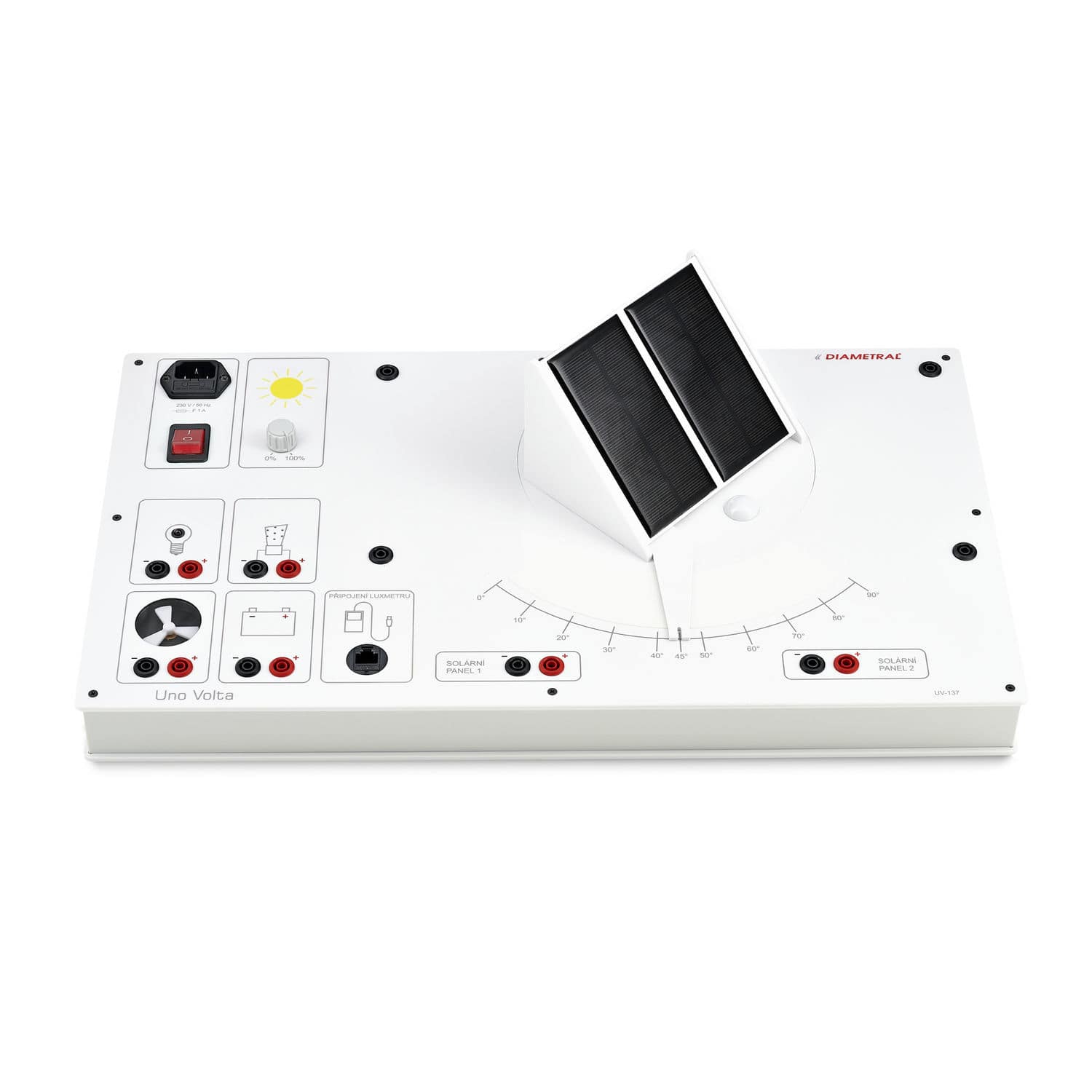 Photovoltaic panel training board - UV-137 - Diametral a.s.