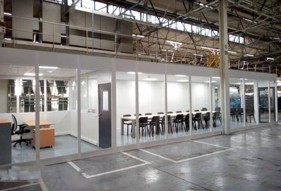 Workshop partition - AMGE INDUSTRIE - office / acoustic