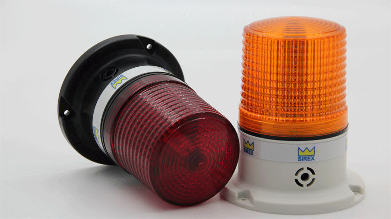 Beacon light with audio signal - Alexandria Crane Systems - rotating ...