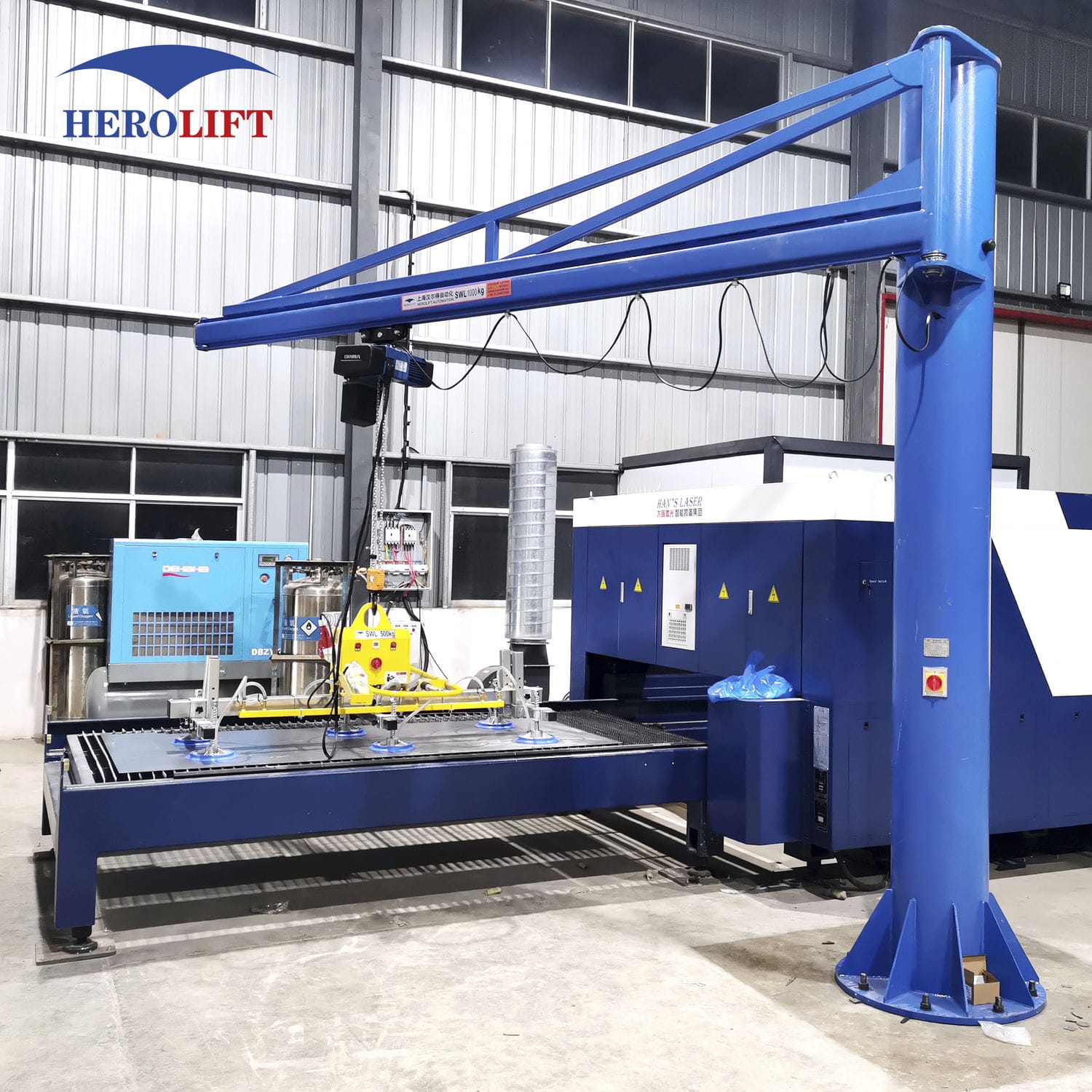 Pneumatic manipulator - BLA1000-8-B - Herolift - with suction cup ...