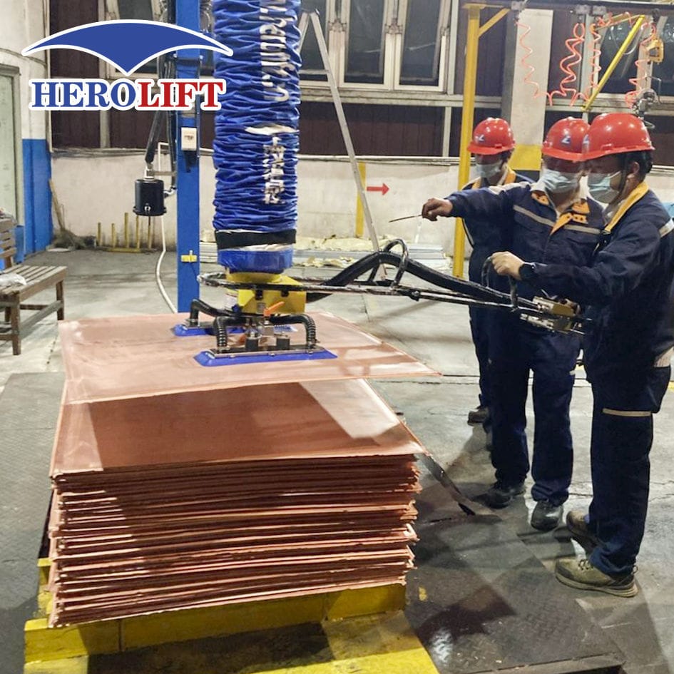 Cardboard box vacuum tube lifter - VEL230-4-Flex - Herolift - for sacks ...