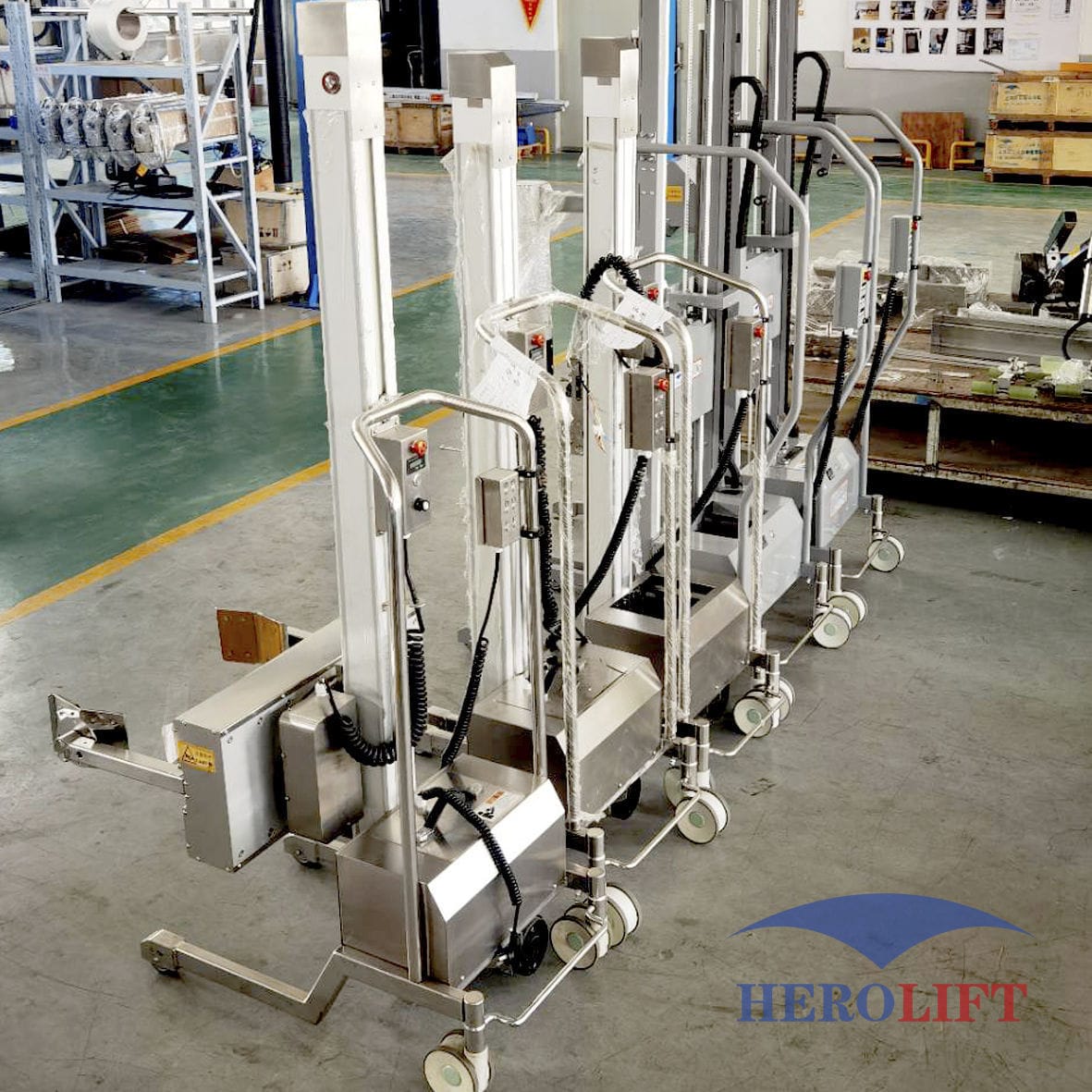 Electric stacker truck - CT120 - Herolift - walk-behind / for reel handling