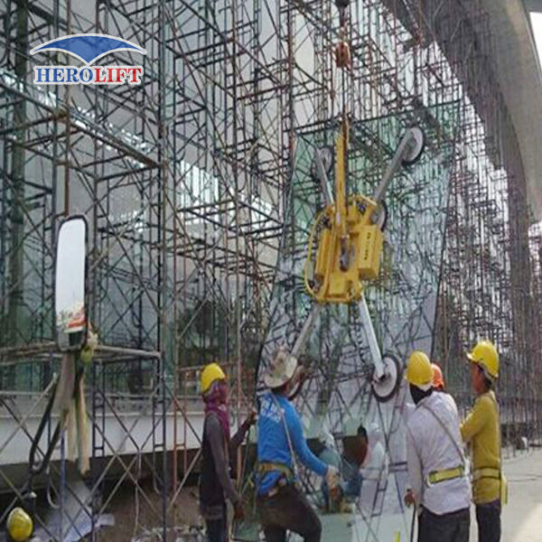 Cross vacuum lifting device - GLA400-8-B-M - Herolift - glass plate ...