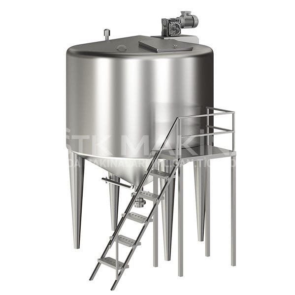 Process tank - STK Makina - whey / cylindrical / vertical
