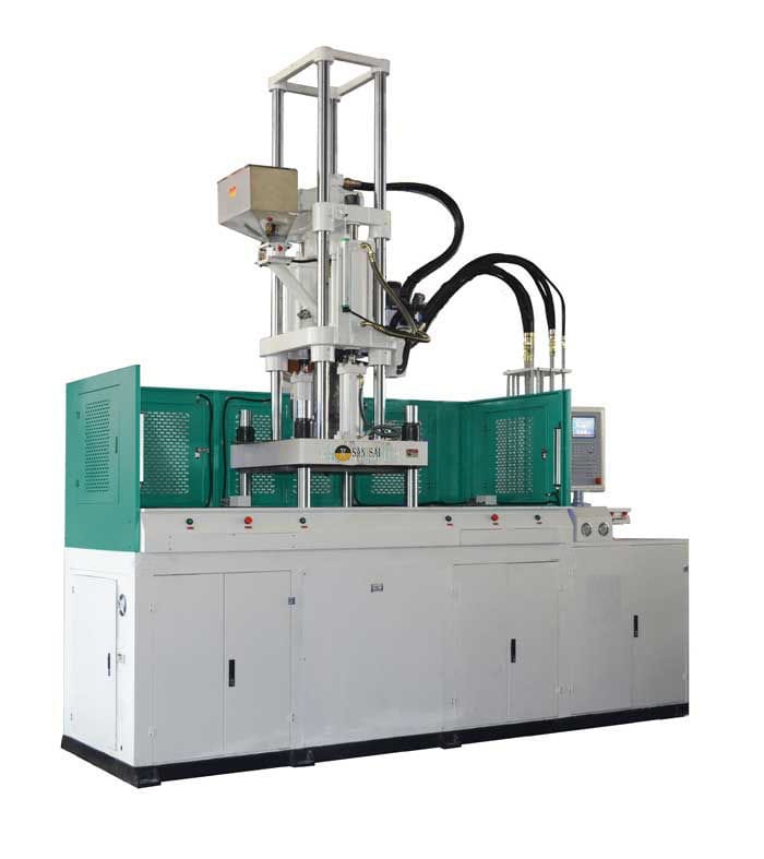 Vertical injection molding machine - DV series - SANTSAI MACHINERY - hydraulic / for PVC / for PP