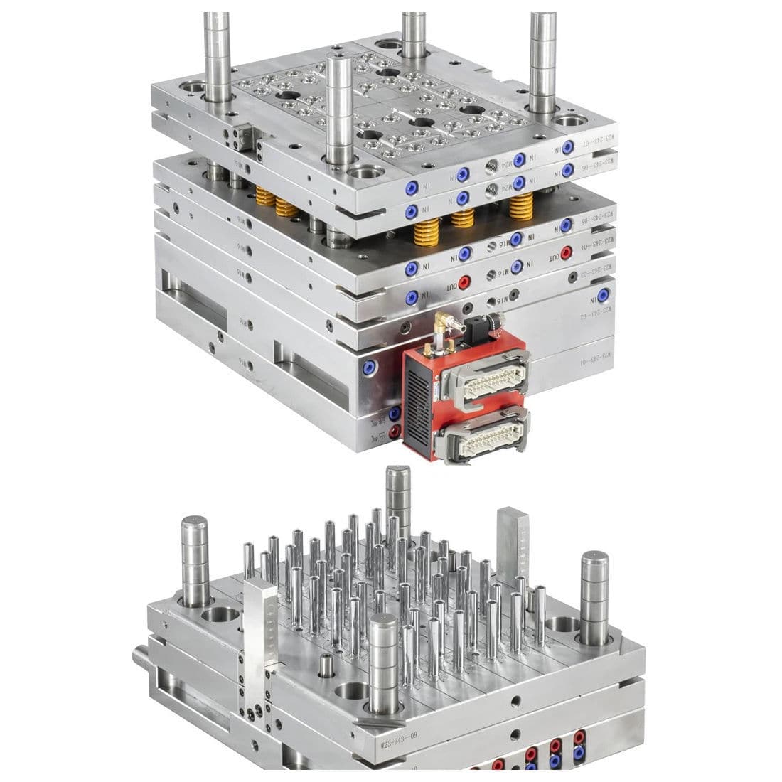 Multi-cavity plastic injection mold - SANTSAI MACHINERY - hot-runner ...