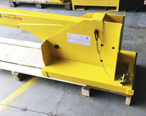 Forklift truck jib crane / counterbalanced / height-adjustable ...