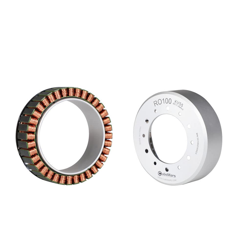 Frameless torque motor - RO100 KV55 - CubeMars - brushless / DC / 48 V