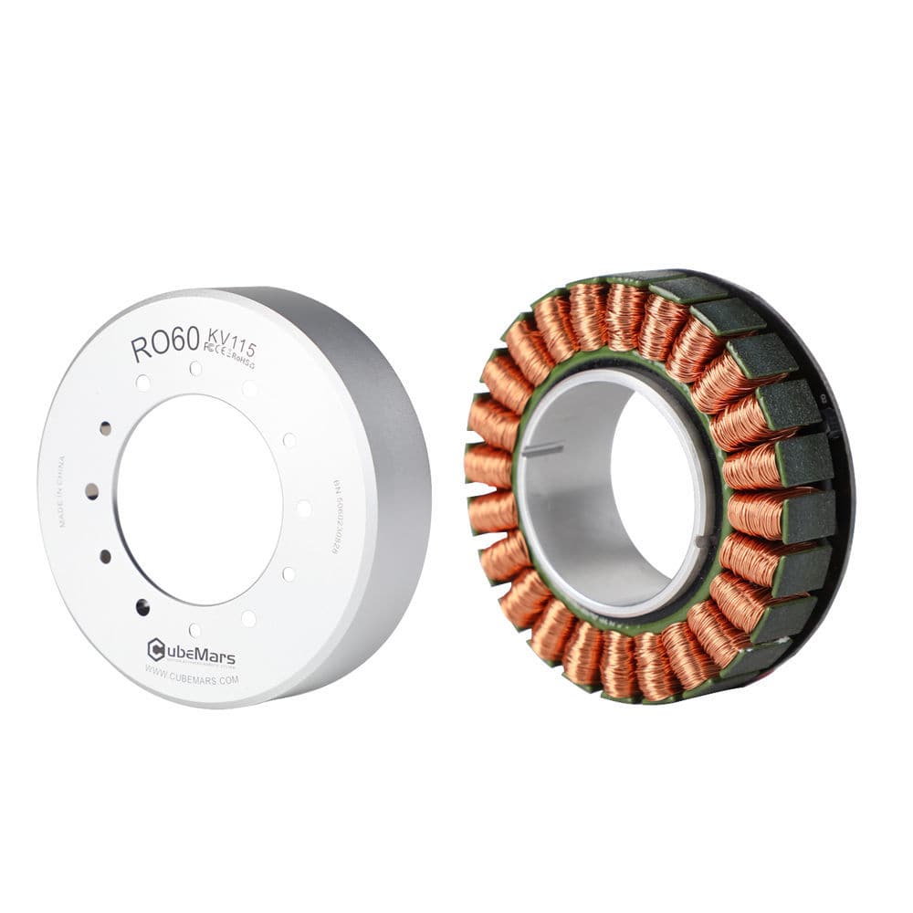 Brushless torque motor - RO60 KV115 - CubeMars - DC / 48 V / hollow-shaft