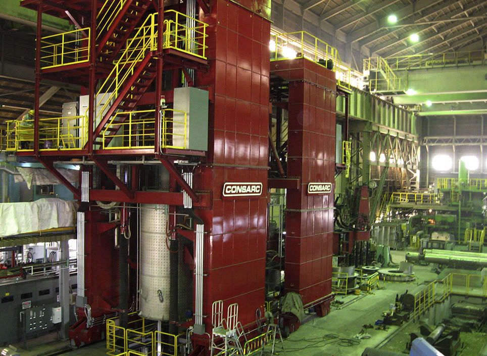 Chamber furnace - ESR - CONSARC - slag remelting / electric / inert gas