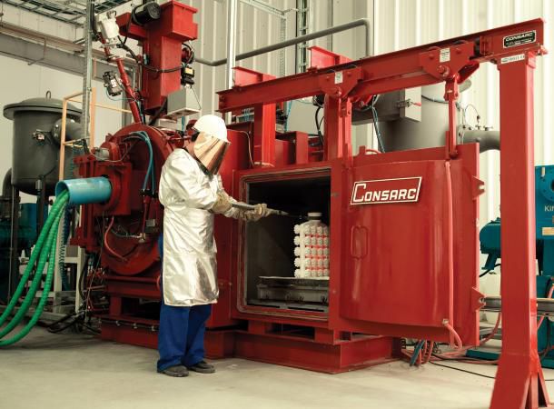 Rotary retort furnace - VPIC - CONSARC - melting / induction / vacuum