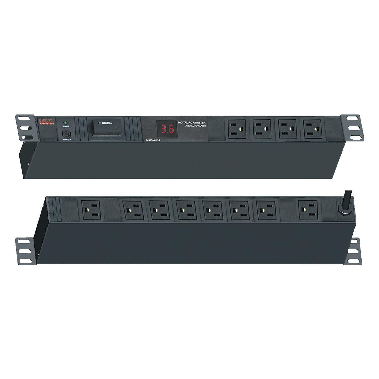 Rack-mount power distribution unit - MDU series - Maruson Technology - 19" rack / three-phase / IEC