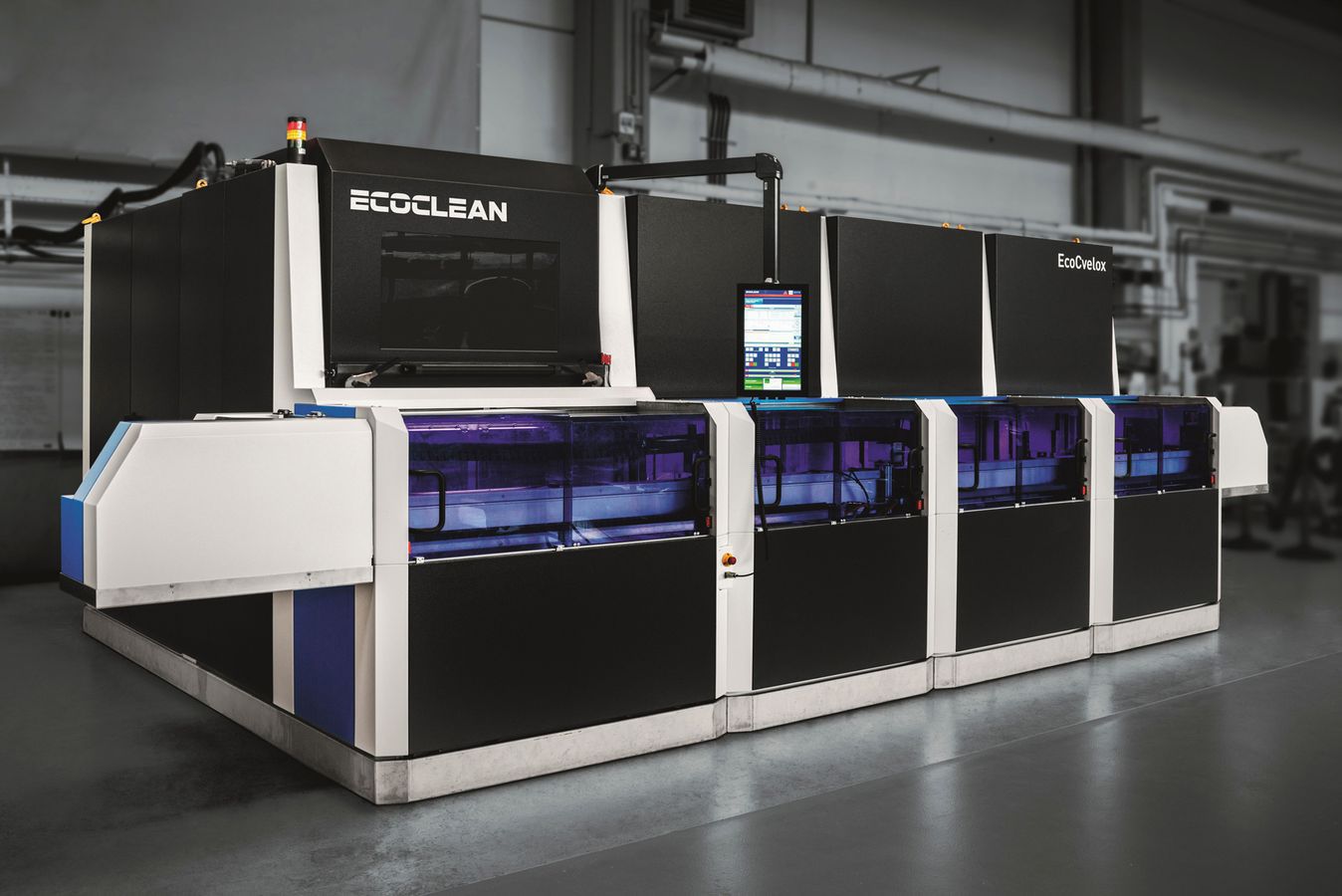 Water jet cleaning system - EcoCvelox - Ecoclean Group - high-pressure ...