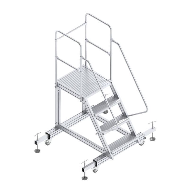 Aluminum ladder - SARAYLI LTD. STI. - single / mobile / platform