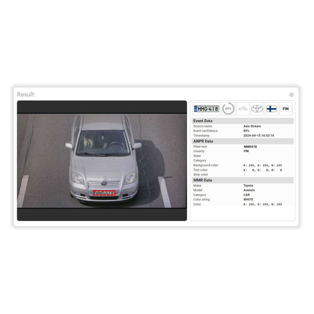 ANPR software - Carmen® Axis - Adaptive Recognition - access control ...