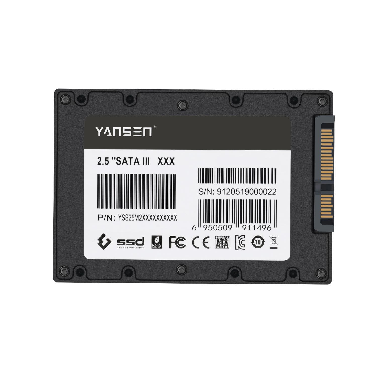 SATA III SSD - YSS25M2 - KingSpec - internal / 2.5"